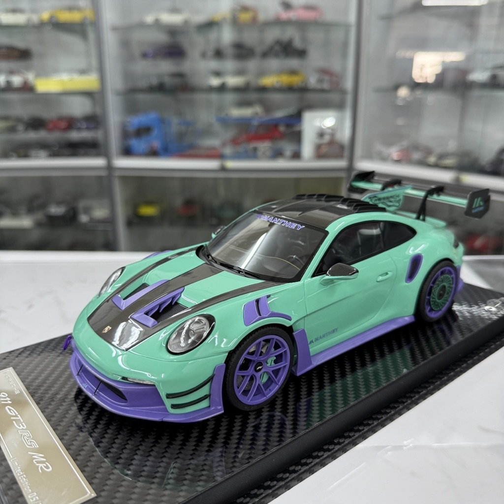 Hobby Diecast 1:18 Scale Porsche 911 GT3RS MR Mint Green Vehicle Model ...