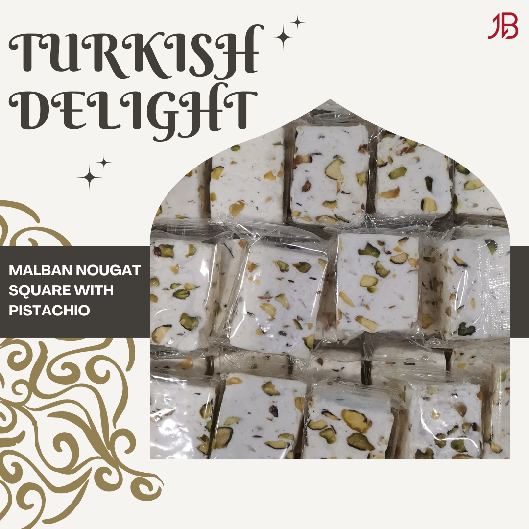 Turkish Delight Malban Nougat Square with Pistachio | Shopee Malaysia