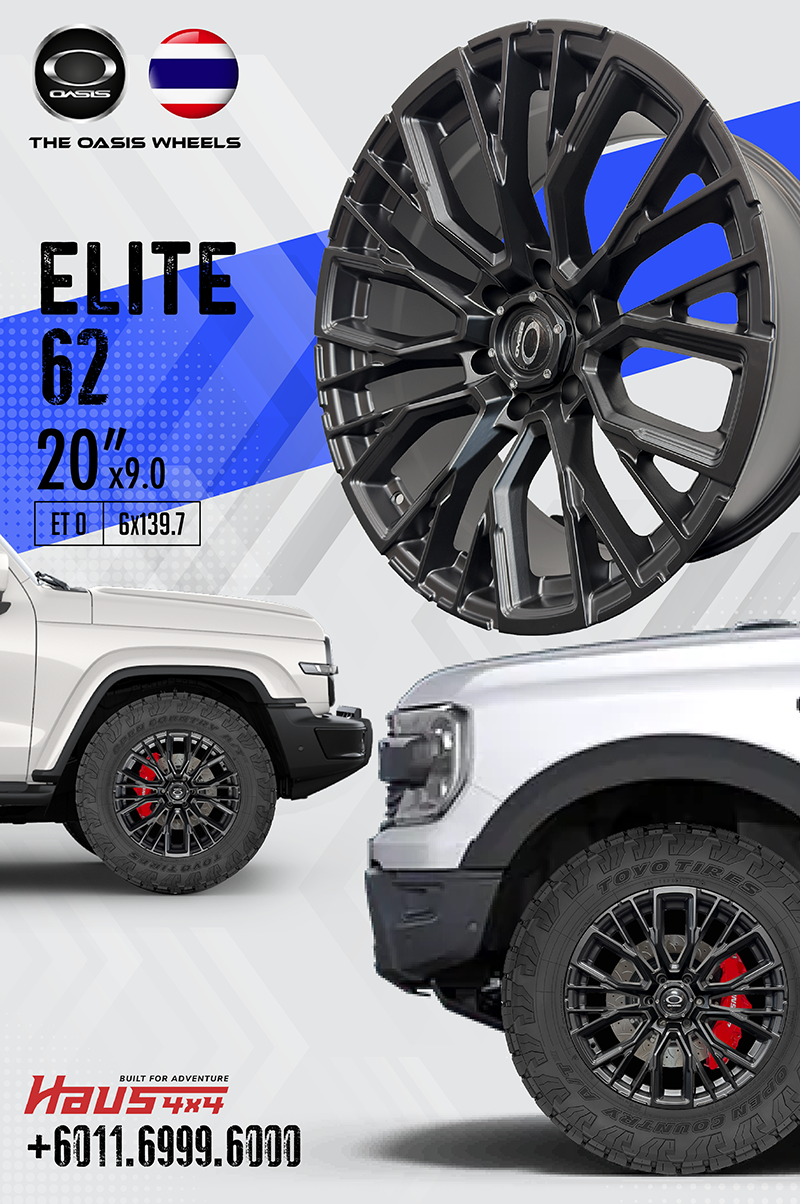 [1 PCS] Oasis Wheel 20 Inch Elite 62 Ranger Triton Hilux Dmax 4x4 Sport ...