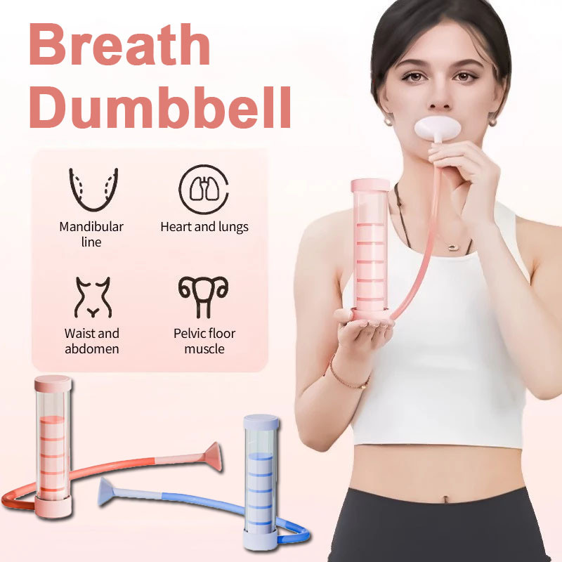 Breath Dumbbell Abdominal Breathing Trainer Adjustable Diaphragm Device ...