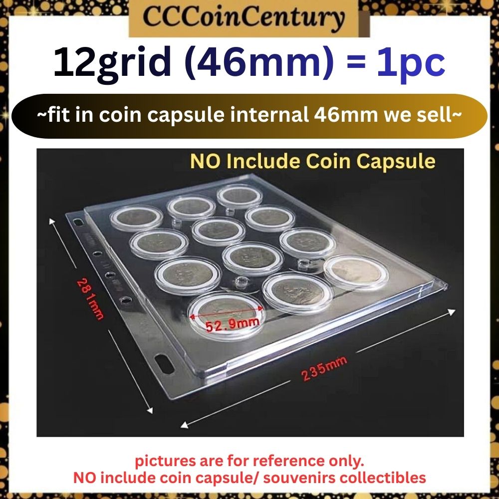 PCCB MINGT Storage Sheets For Capsuled Coins Collections *fit in Widen ...