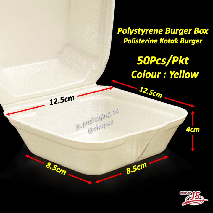 Bekas Polisterin Kotak Bungkus Burger Polystyrene Foam Burger Box ...