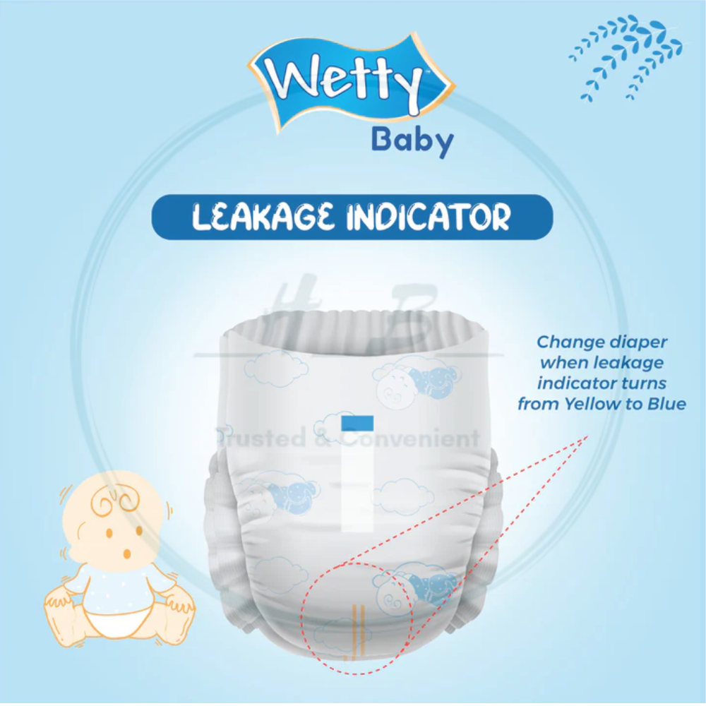 (1carton) Wetty Baby Pant type Pampers /Wetty Soft Air-thru Baby ...