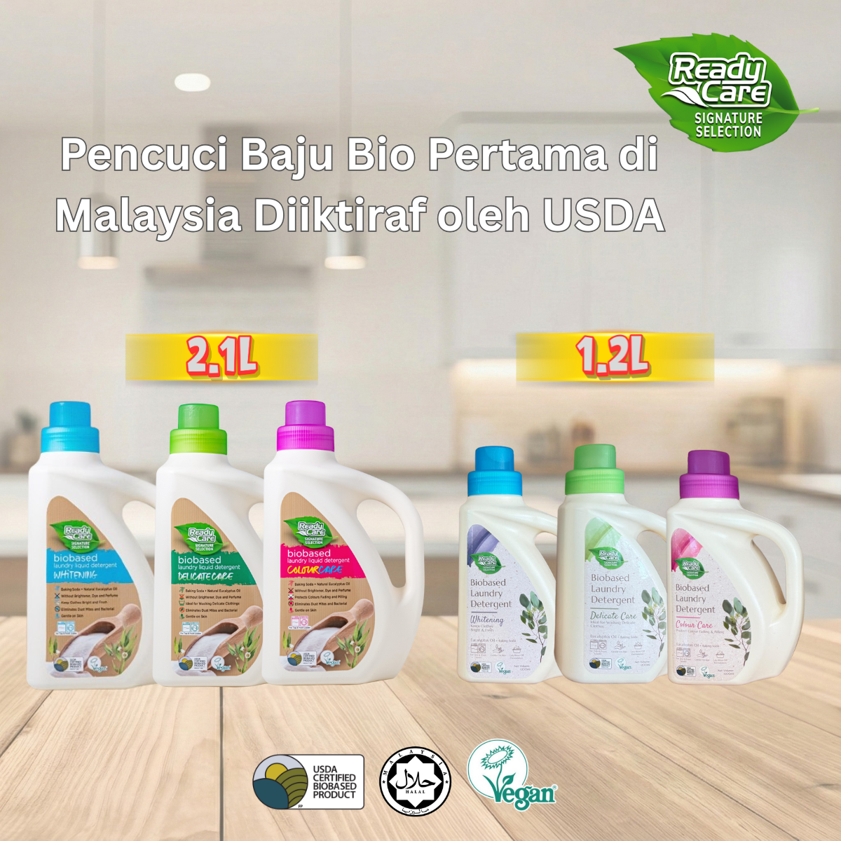 Bio-based Readycare Signature Selection Baking Soda Laundry Liquid ...
