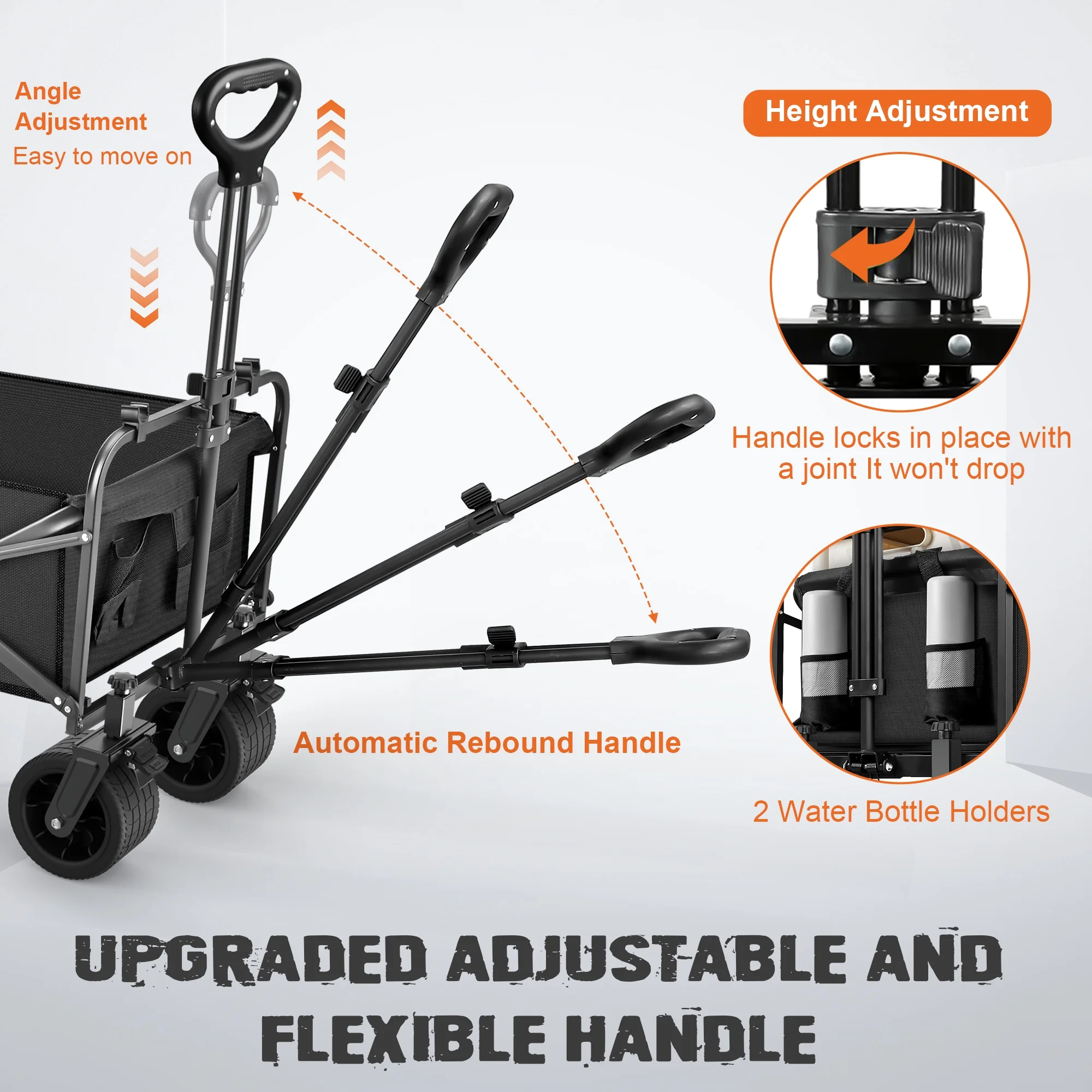 WTHB Outdoor Wagon Trolley Foldable Troli Barang Cart Portable Heavy ...