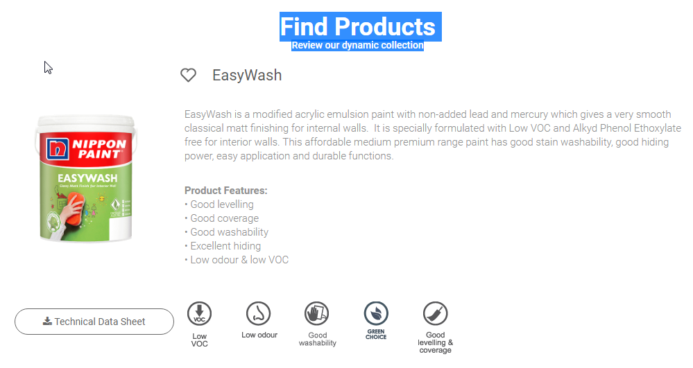 18L Nippon Easywash White 145 ( FREE 7" ROLLER SET ) Indoor Wall ...
