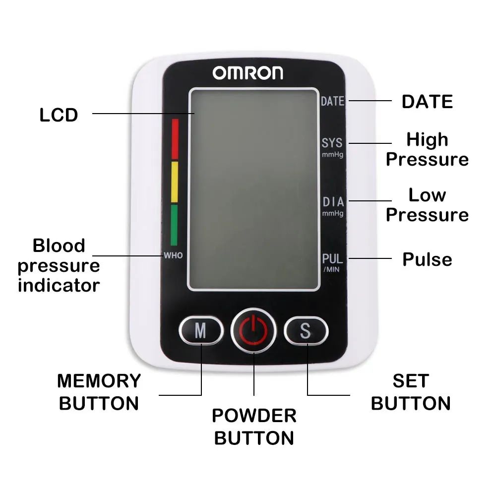 Omron Blood pressure monitor, large-screen,high-precision,digital arm ...