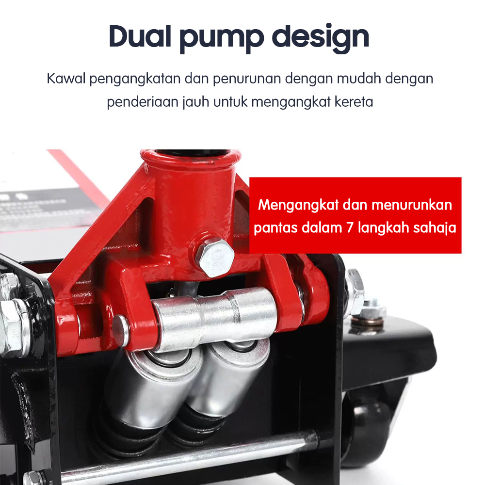 【Limited Offer】Heavy Duty 3 Ton Floor Jack Hydraulic Floor Jek Kereta ...