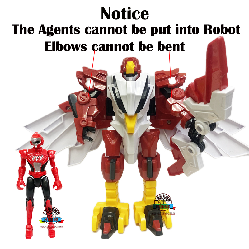 Miniforce Agent X Super Dino Power Red Sammy Robot Dinosaur Mini Force ...
