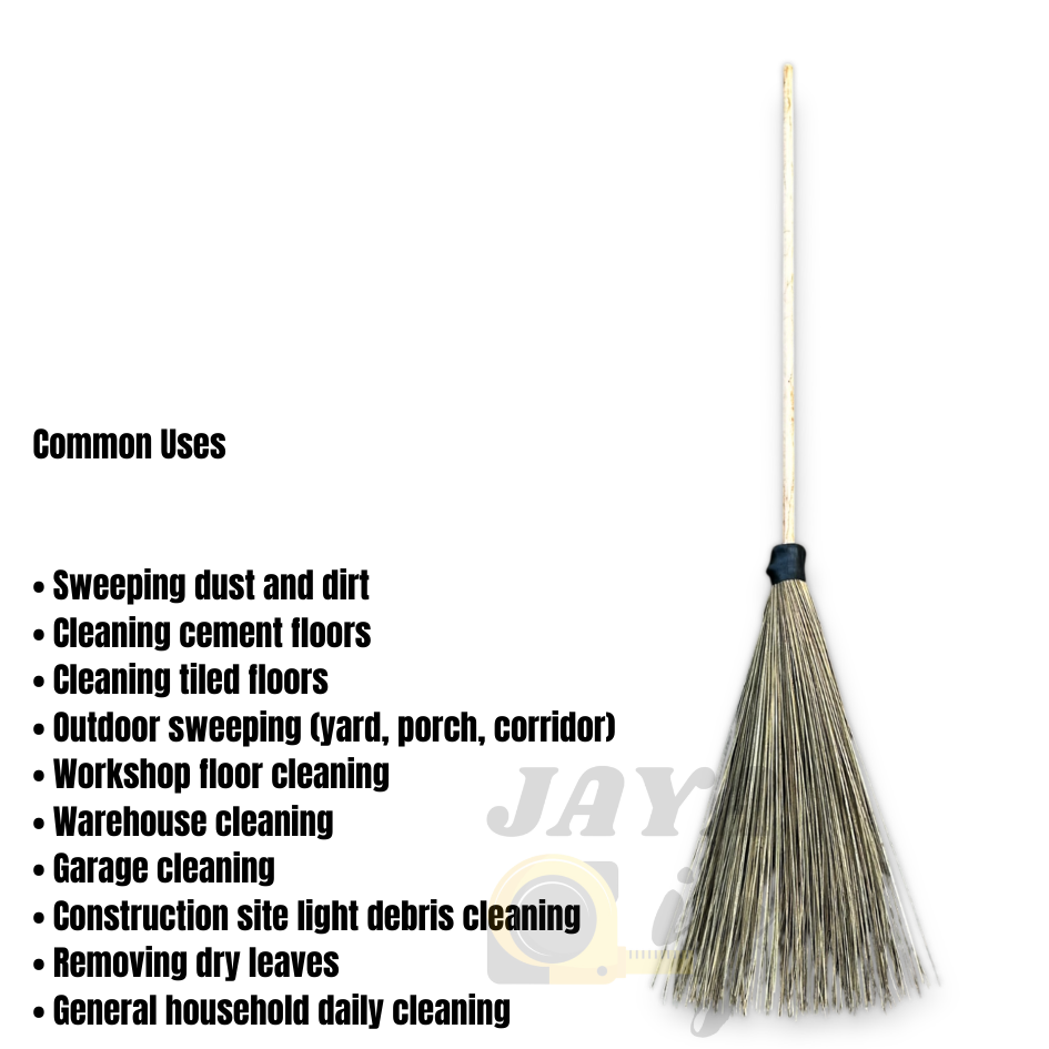 [LOCAL] PG885 Lidi Broom WIth Handle Outdoor Garden Broom with Stick ...