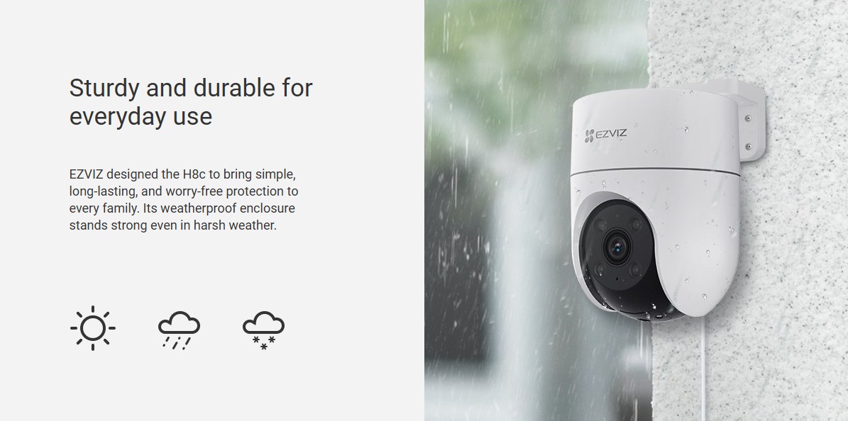 HIKVISION EZVIZ CCTV (Top Global Brand) C8C Smart Wireless WiFi Camera ...