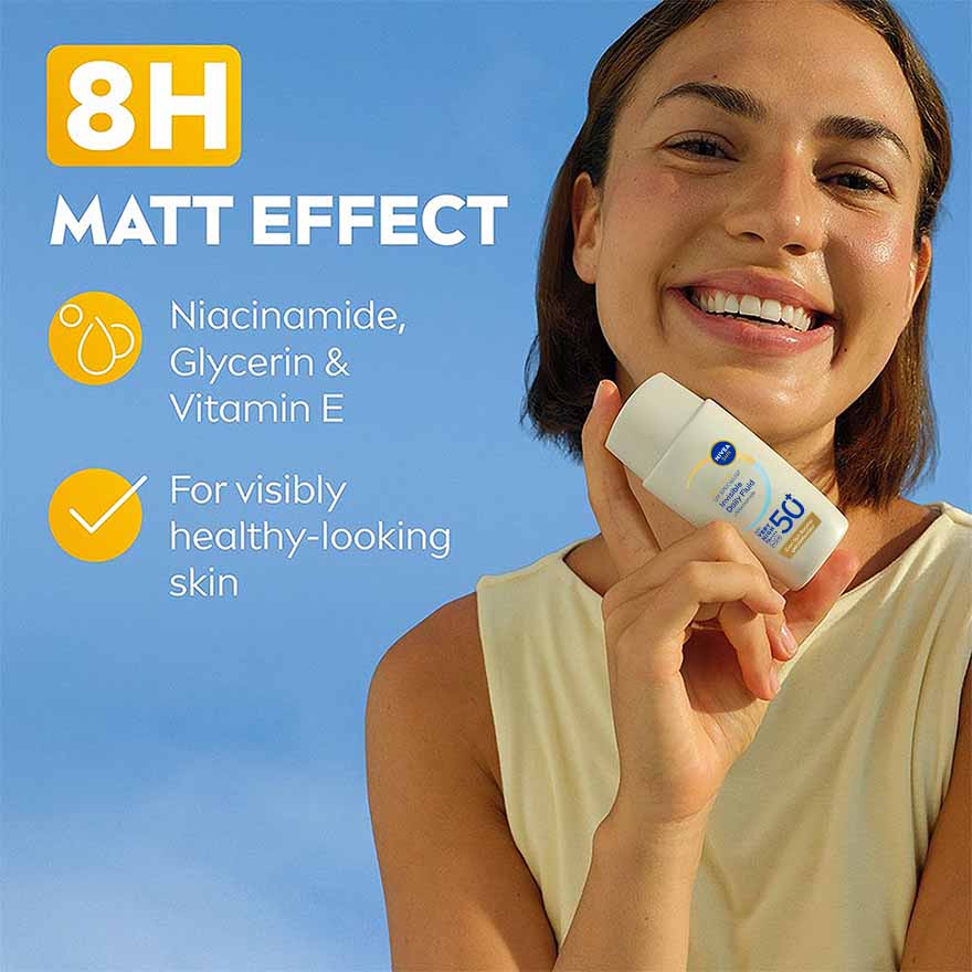 NIVEA Derma UV Invisible Daily SPF 50+ PA++++ 40ml / Sunscreen ...