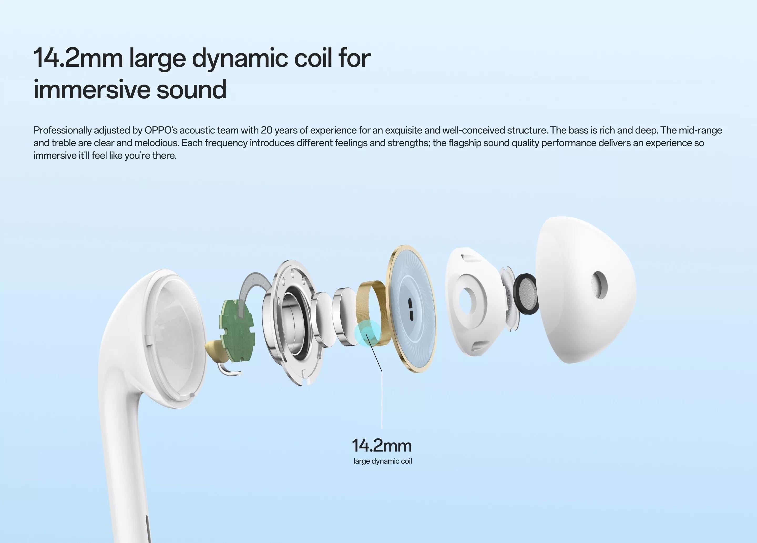 OPPO MH136 Type-C Half In-Ear Wired Earphones | Type-C Digital Version ...