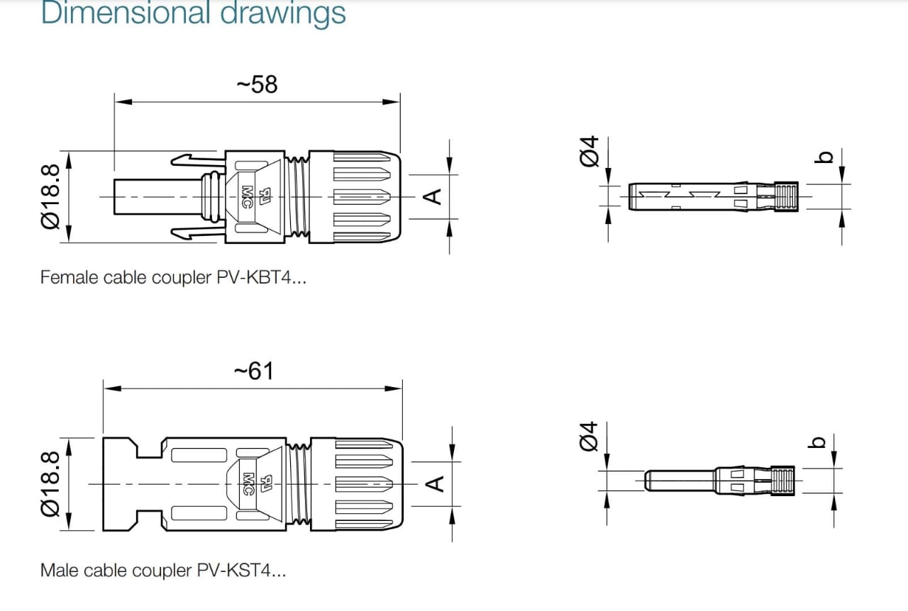 [100% Original] Staubli MC4 Connector - Solar PV Certified | Shopee ...