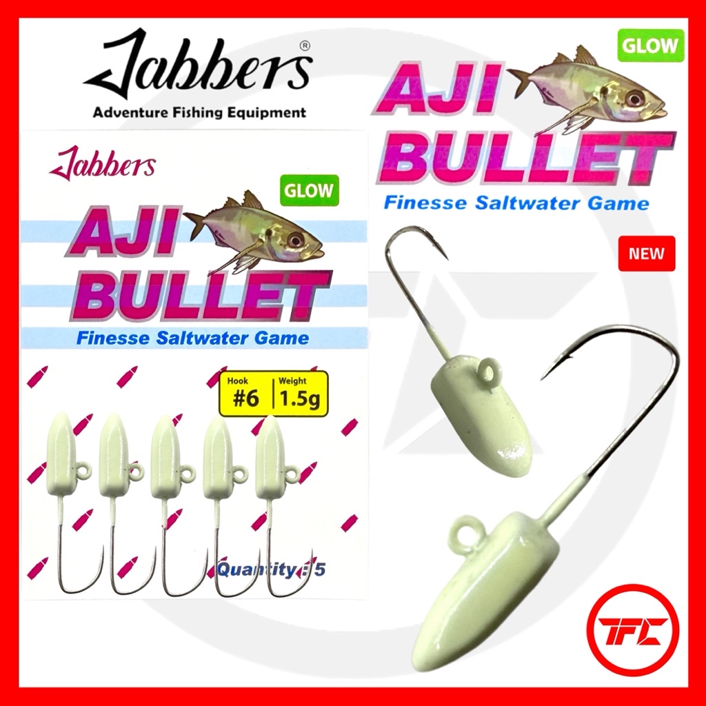 JABBERS AJI BULLET & DIAMOND TORPEDO JigHeads Fishing Hook Finesse ...