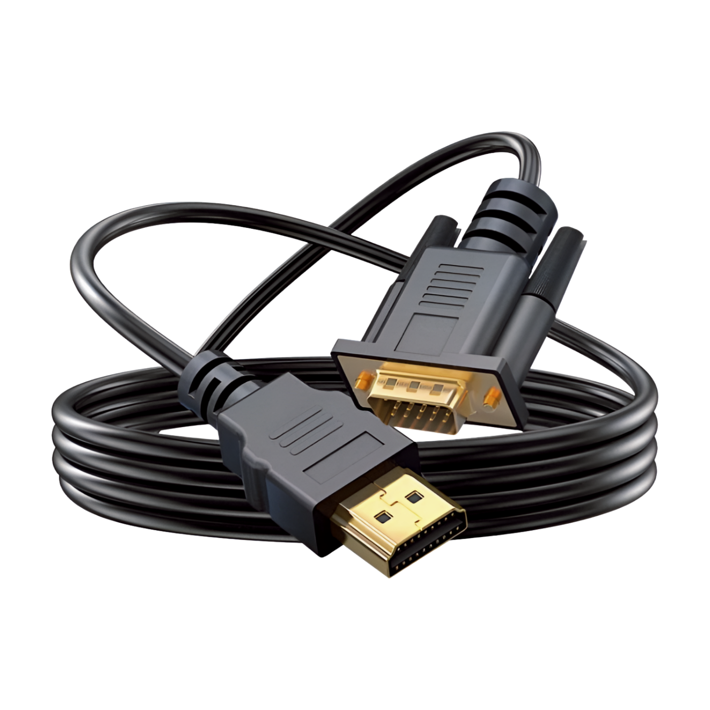 HDMI to VGA cable, full HD 1080P quality, 1.8 meter long, super sharp ...