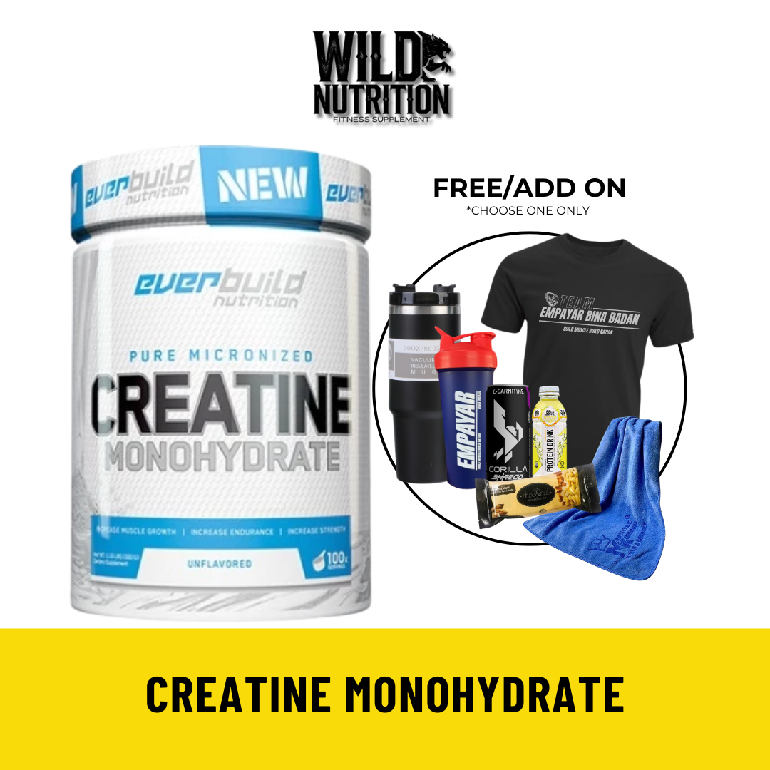 Everbuild Pure Micronized CREATINE MONOHYDRATE Unflavored | Shopee Malaysia