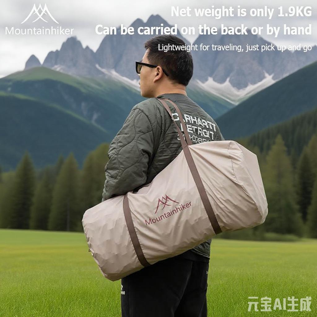 MOUNTAINHIKER Tilam angin Built-in Air Pump Inflatable 3D Sponge ...