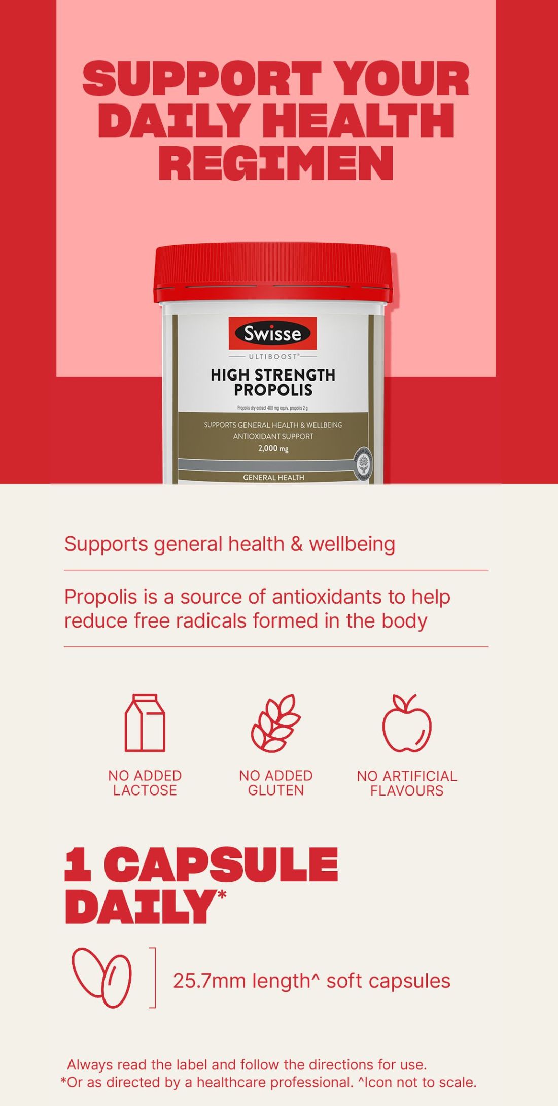 Swisse Ultiboost High Strength Propolis 300 Soft Capsules (EXP:11 2027 ...