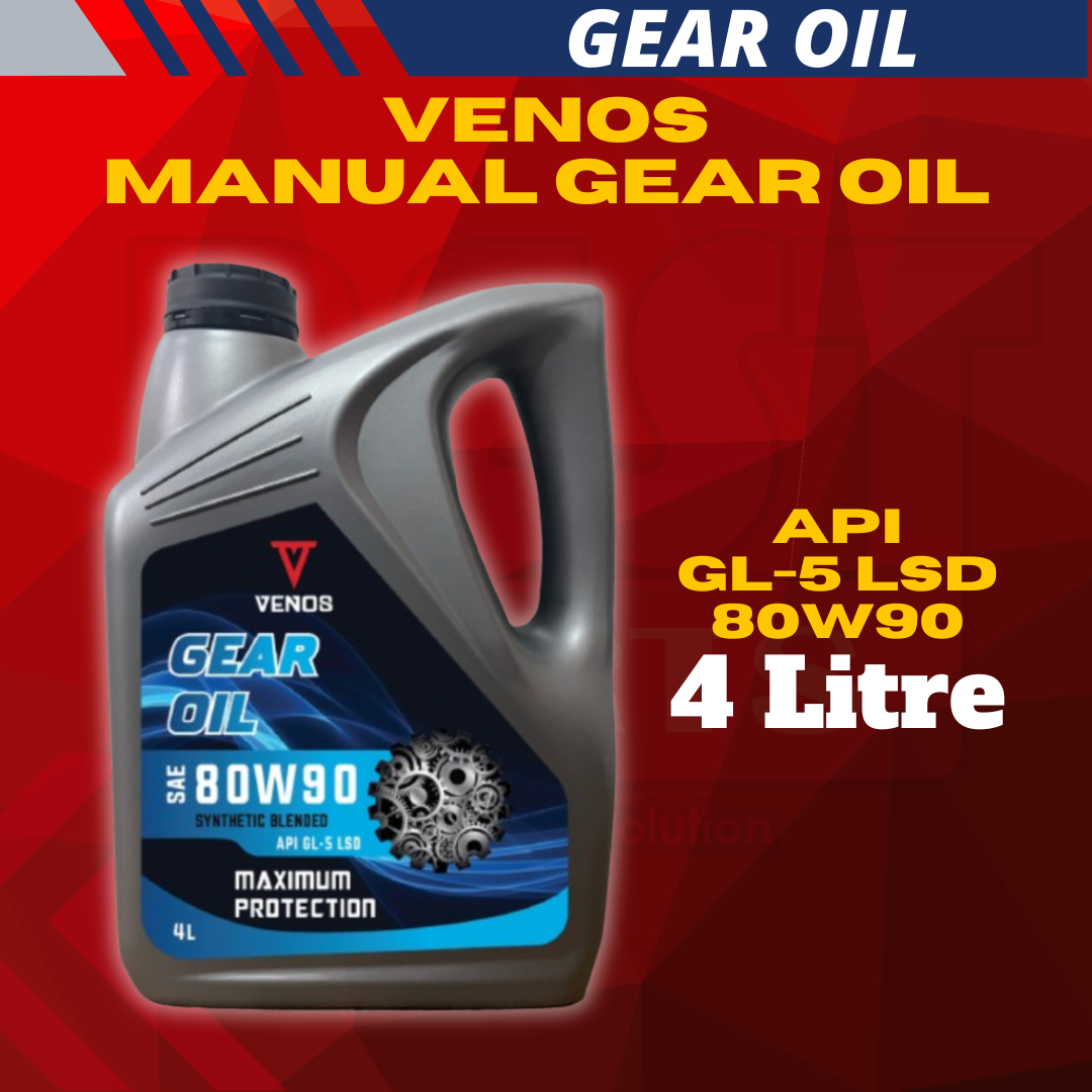Venos Manual Transmission Gear Oil 80W90 API GL-5 LSD – Gearbox Oil 1L ...