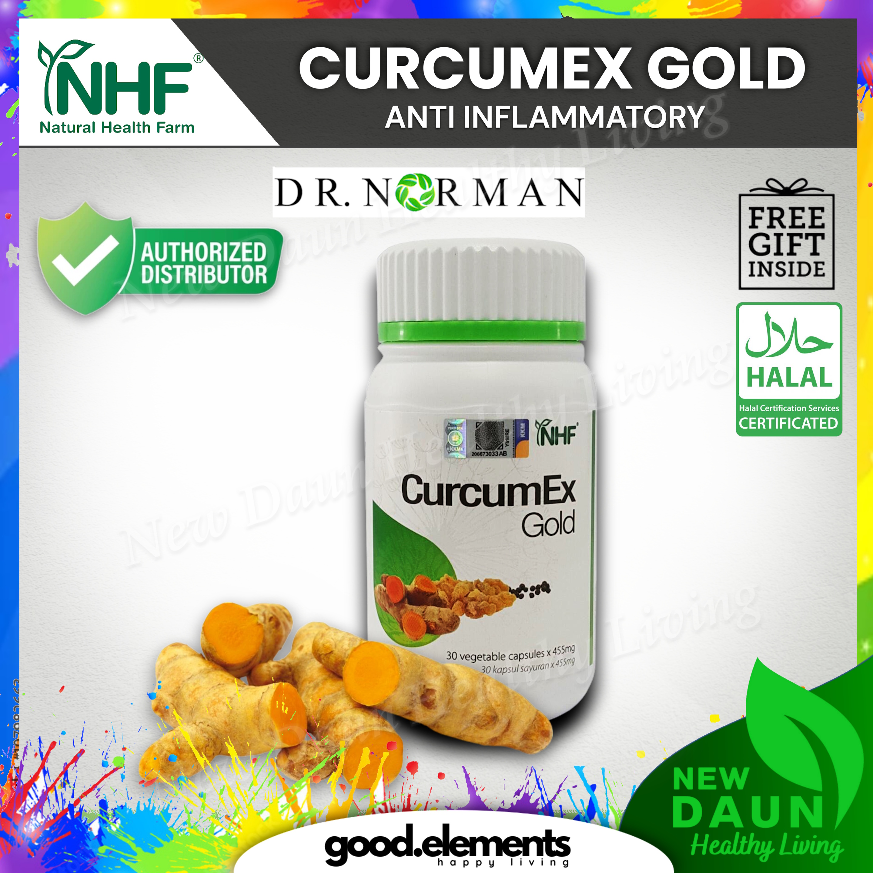NHF - DR NORMAN CURCUMEX GOLD PLUS / KAPSUL CURCUMIN ANTI-RADANG 400MG ...