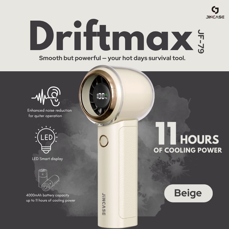 Gaabor&Jincase Portable Fan 13K RPM 11 Hours Of Cooling Power Portable ...