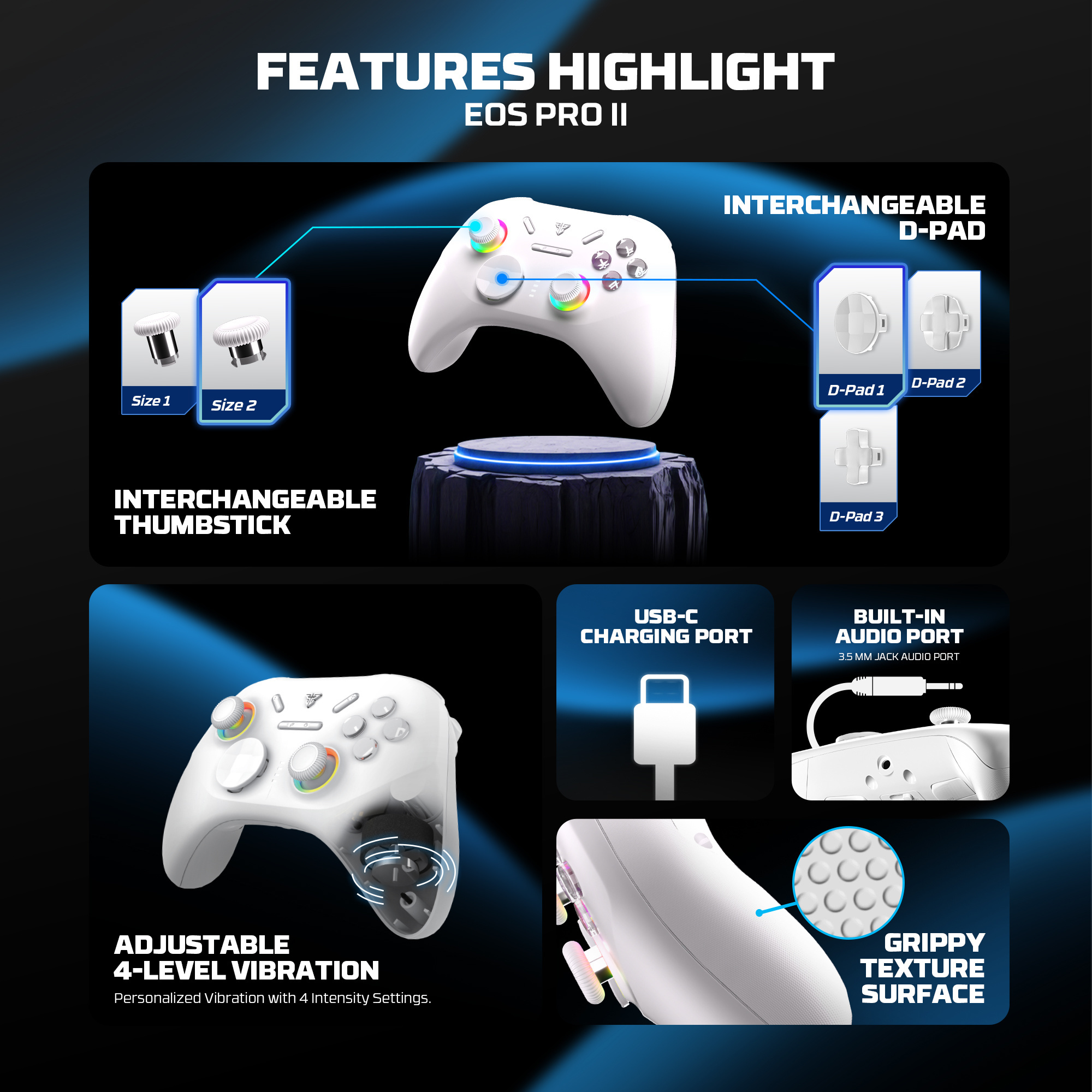 Fantech WGP15v2 EOS Pro II Multi-Platform Wireless Controller Hall ...