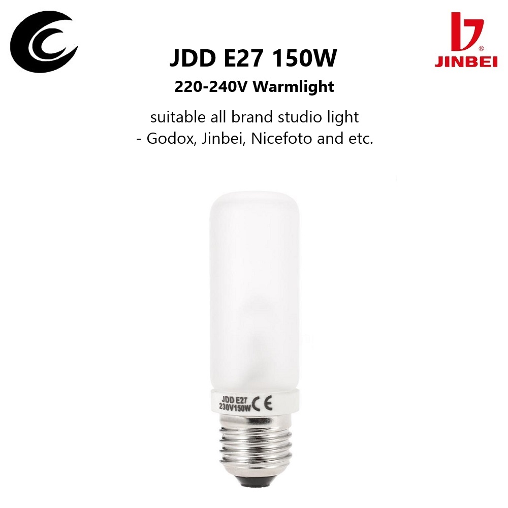 Jinbei Brand JDD E27 150W 220-240V Warmlight Modeling Lamp Bulb ...