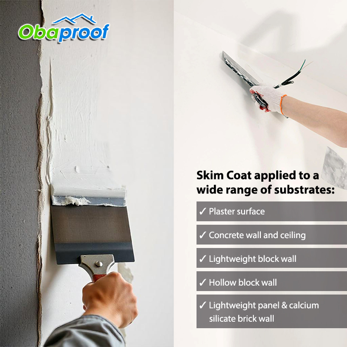 OBAPROOF 2/25/40KG SKIM COAT 165 BASE / SKIM COAT 168 FINISH COATING ...