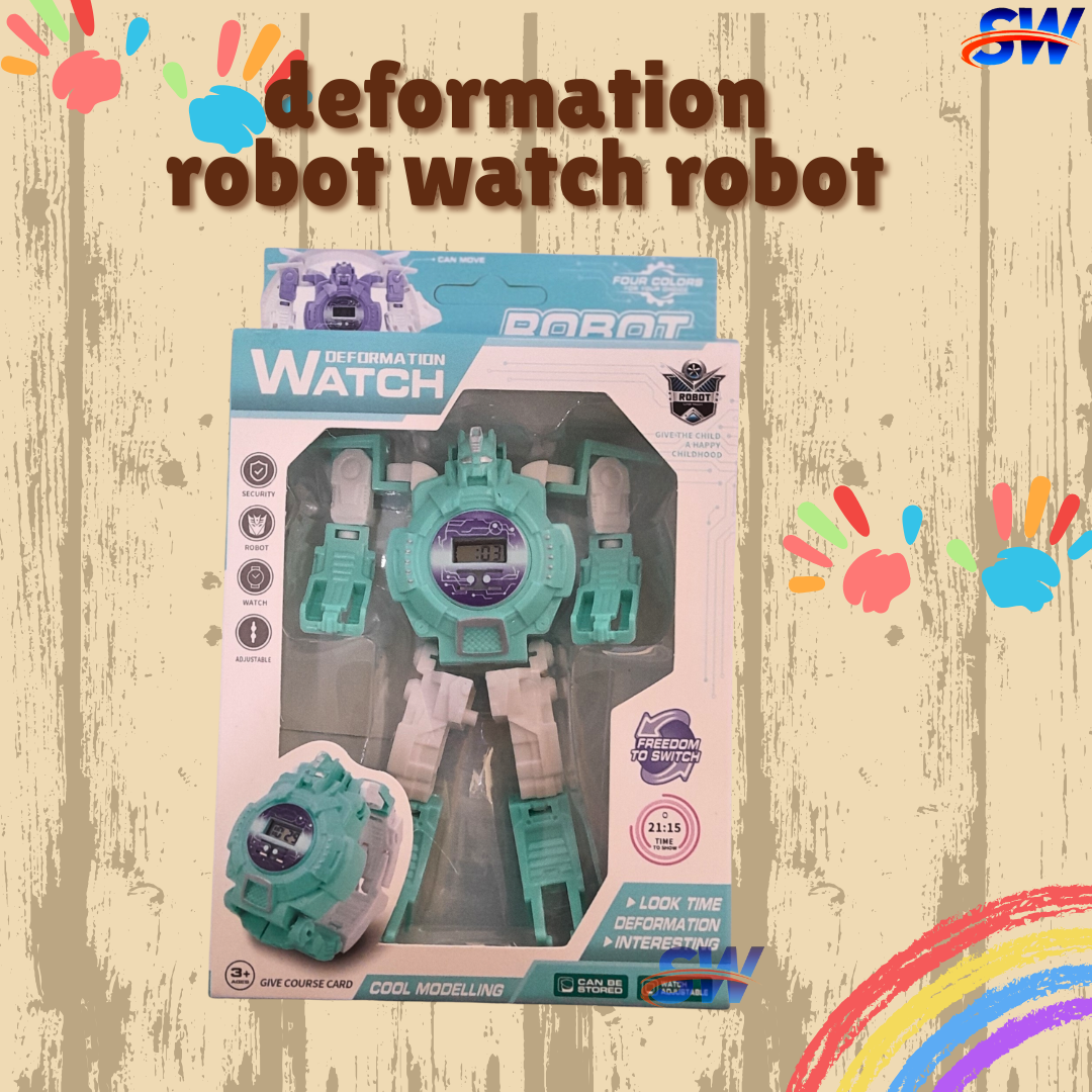 Toys For Kids Deformation Watch Robot (1Box) | Shopee Malaysia