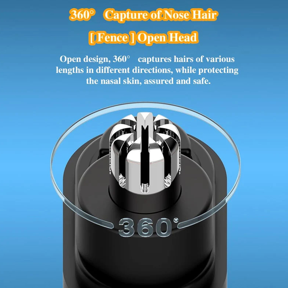 Mini nose hair trimmer rechargeable electric nose trimmer waterproof ...
