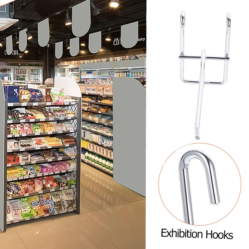 Supermarket Screen Hook For Grid Wall Wire Mesh Hanging Stainless Steel ...