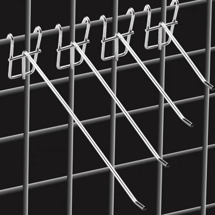 Supermarket Screen Hook For Grid Wall Wire Mesh Hanging Stainless Steel ...