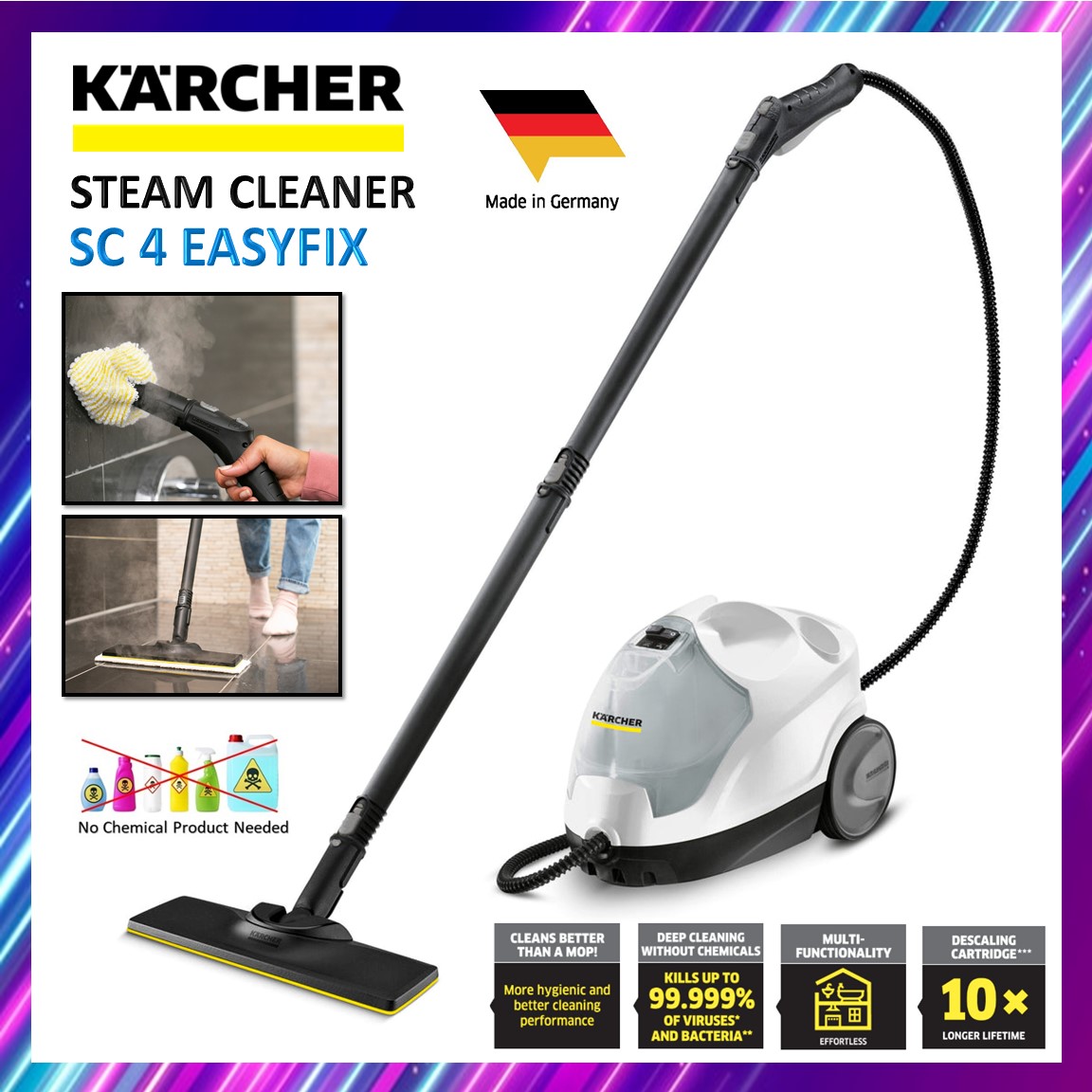 Karcher Steam cleaner SC4 EasyFix 2000W Mesin Pencuci Stim Pembersih ...