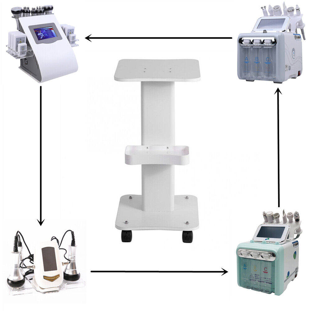 Professional ABS Beauty Salon Trolley Salon Pedestal Rolling Cart Wheel ...