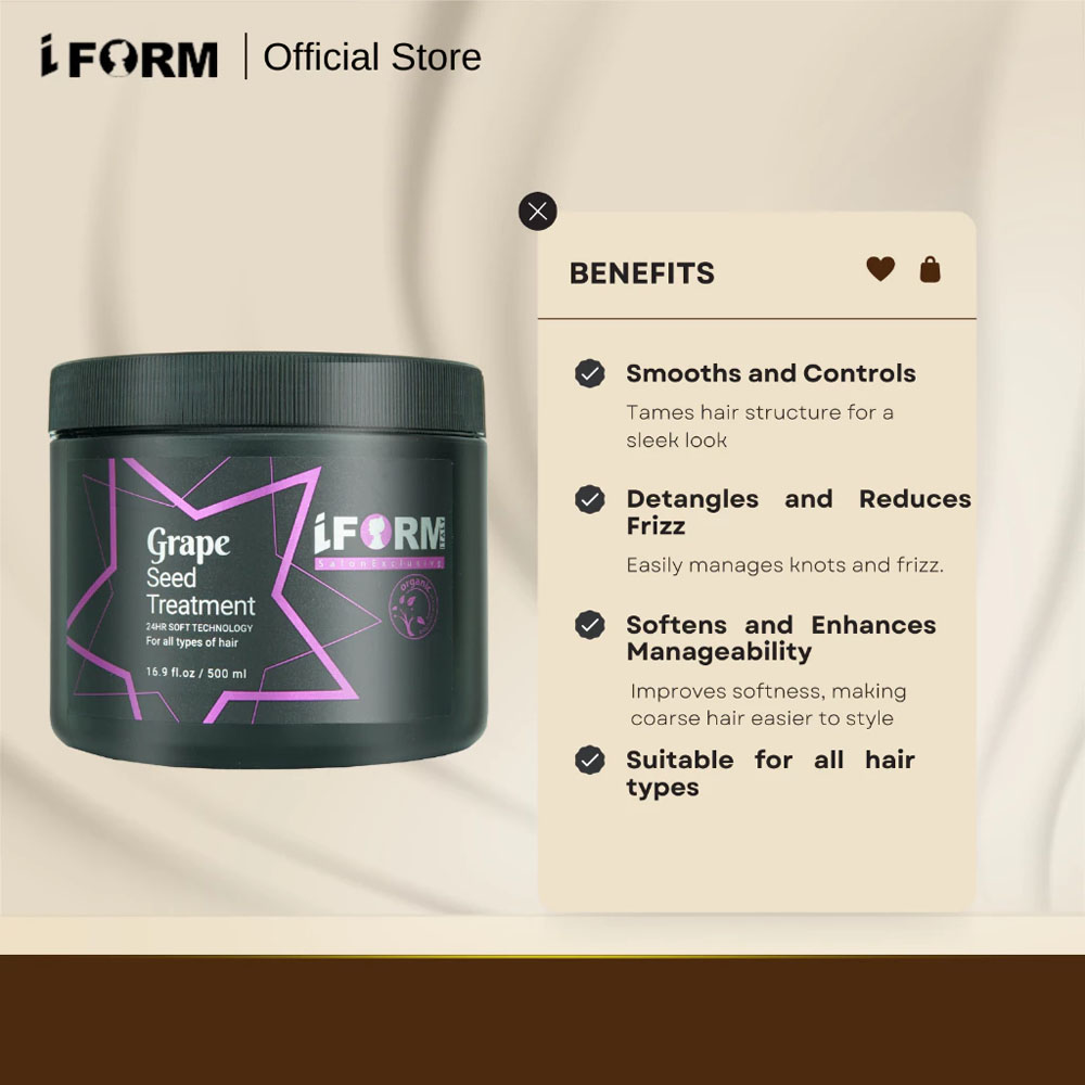 IForm Grape Seed Hair Repair Treatment 500ml | Shopee Malaysia