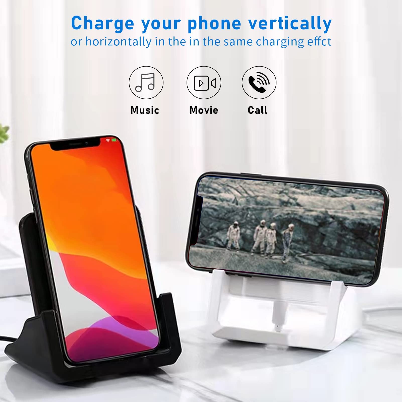 10W Wireless charging dock Can be positioned at multiple angles ...