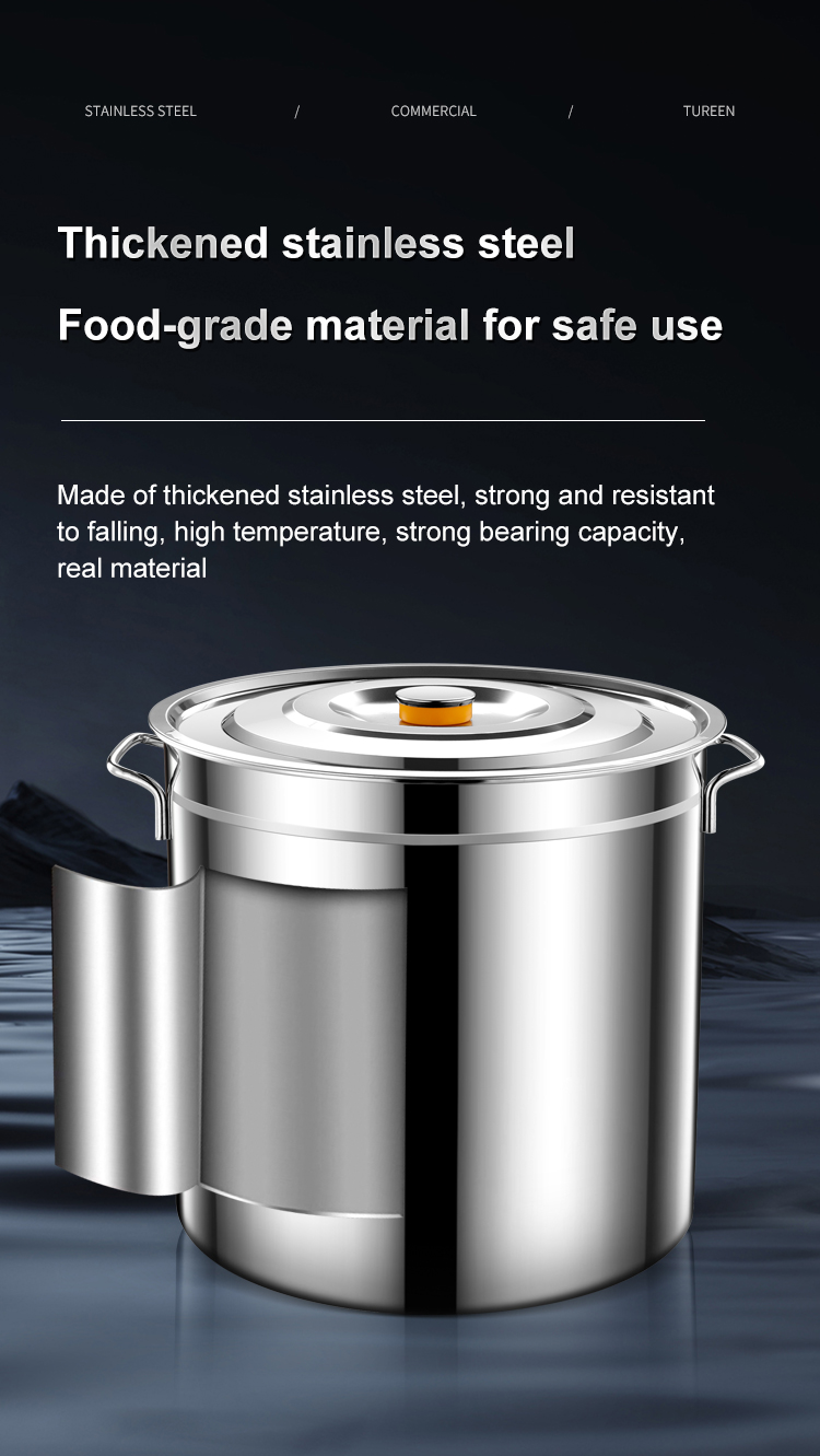 Stainless steel soup bucket stainless steel pot Periuk Sup Baldi sup ...