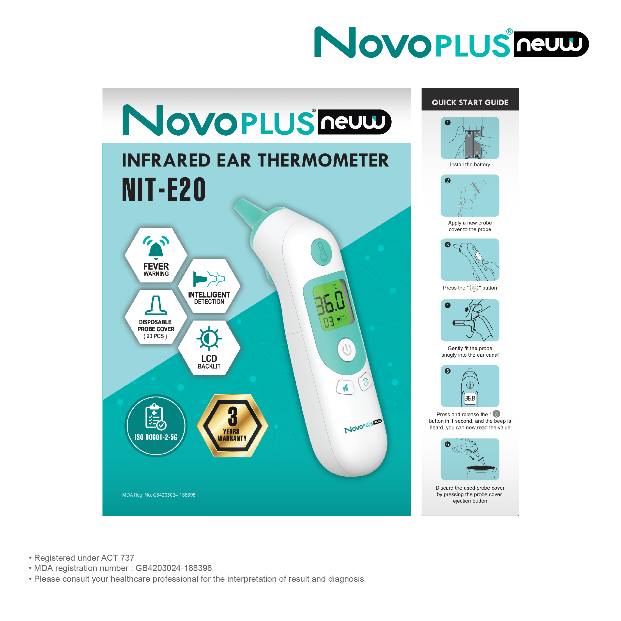 NIT-E20 Infrared Ear Thermometer | Shopee Malaysia