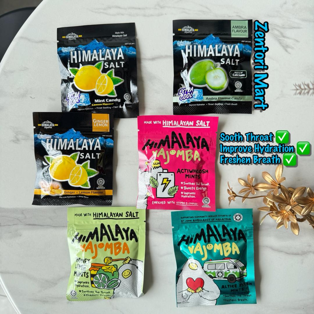Himalayan Honey Lime Mints/ Actiwhoosh /Altice/ Lemon/ Lemon Ginger ...