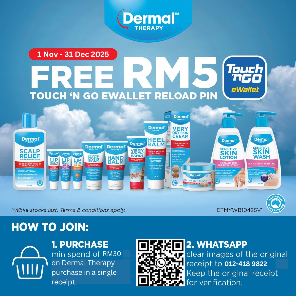 Rebate RM5 TNG - Dermal Therapy Very Dry Skin Lotion 500ml Intensively Hydrate Dry and Cracked ...