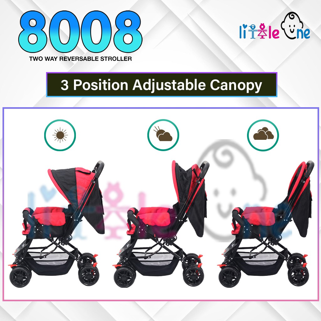 LITTLE ONE 8008 SPECIAL SALE Two Way Facing 8008 Stroller NEW BORN TO 4 ...