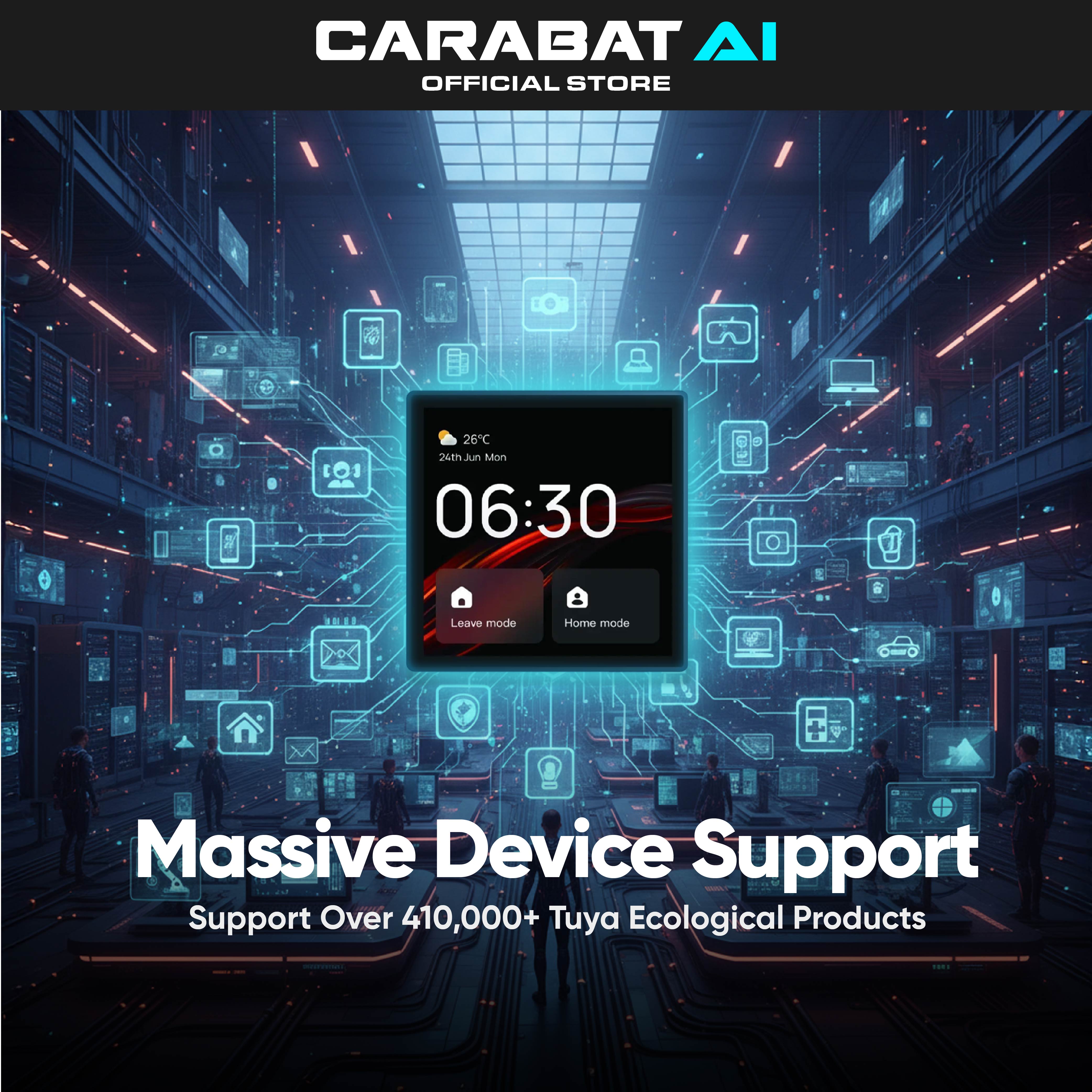 Carabat Touch Screen Control Panel 4 Inch | Smart Home Control Hub ...