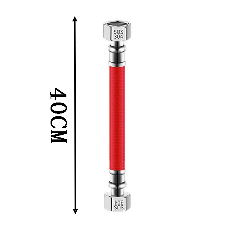 40cm 304 Stainless Steel Bellows Heavy-Duty Hot/Cold Water Inlet Pipes ...