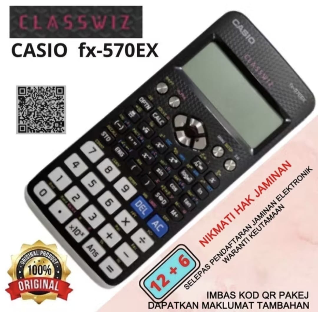 CASIO FX-570EX Scientific Calculator ClassWiz – 552 Functions, High ...