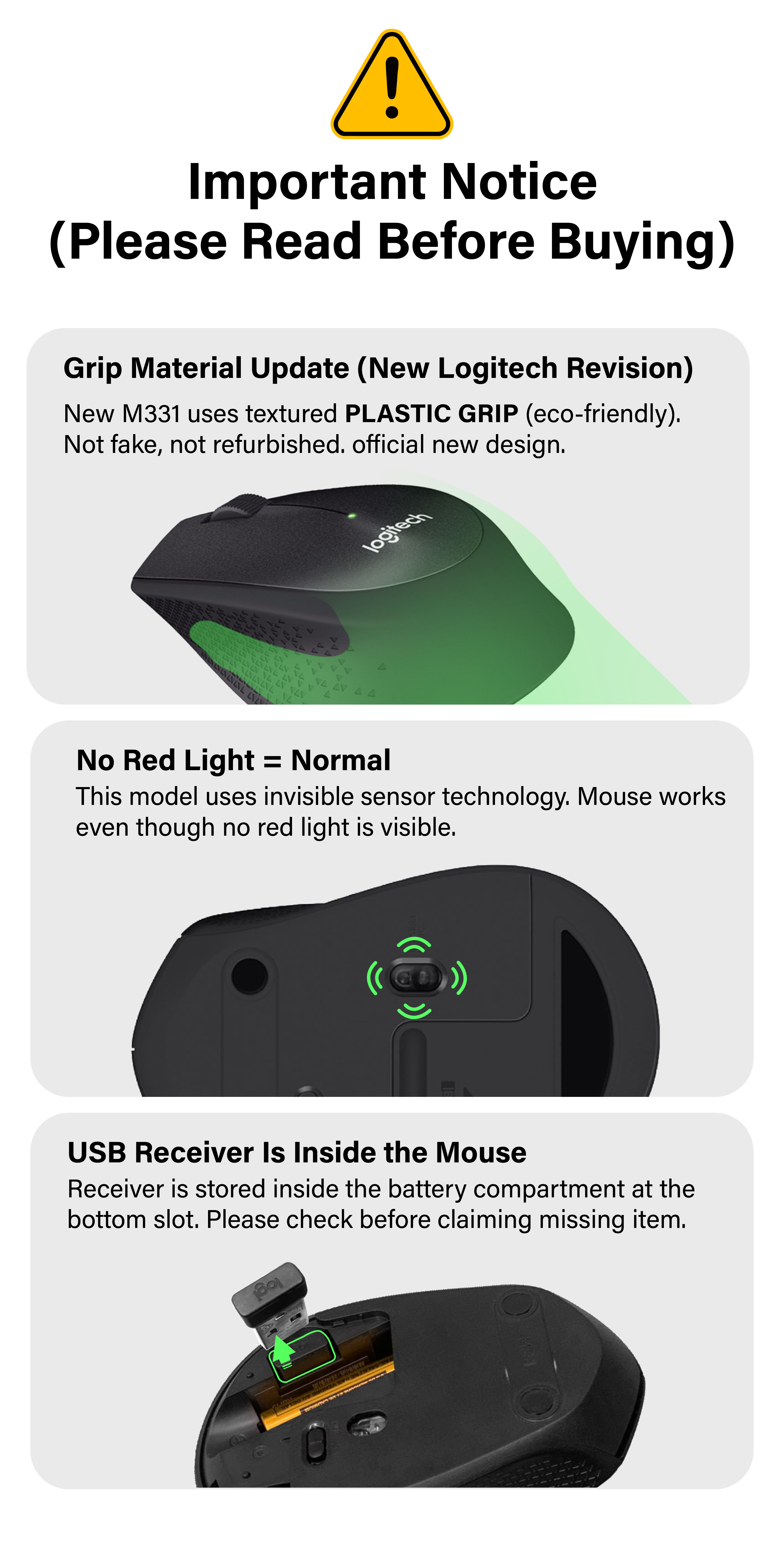 LOGITECH Mouse Wireless Laptop PC Desktop Silent Mouse M331 滑鼠 Office ...