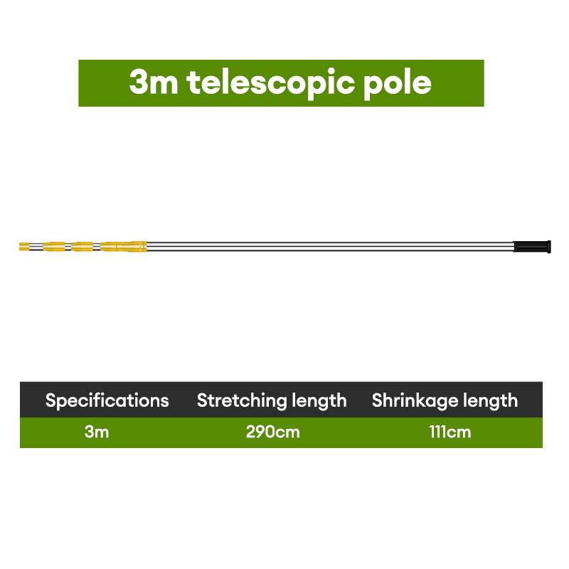 3/5M Telescopic Fruit Picker Set Fruit Tree Picking Tool Outdoor ...