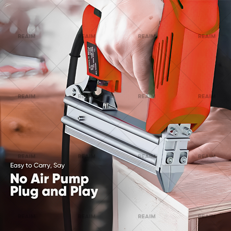 REAIM 2000W Electric Straight Nail Gunner Heavy Duty Gun Nail 220V ...