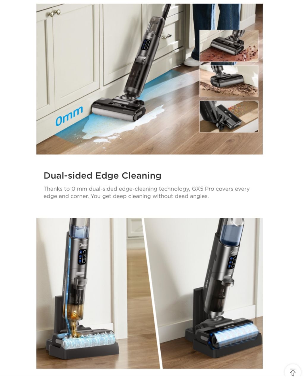 NEW Midea MVC-X10 /MVC-GX5 PRO Floor Cleaner 3 In 1 / Wet & Dry Cordless Vacuum Cleaner Self ...