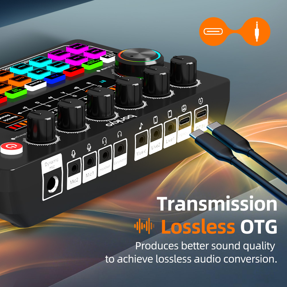 Bonkyo soundcard+wireless mic, siaran langsung bluetooth luaran ...